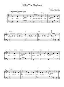 Nellie The Elephant - Peter Hart, Ralph Butler (Easy Piano) / AvaxHome