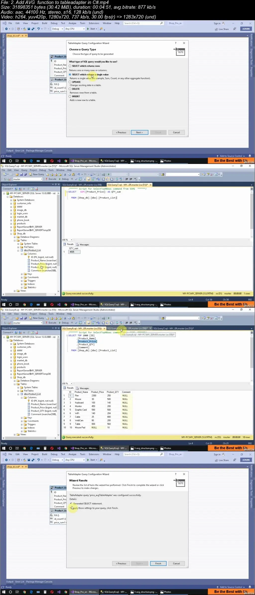 Sql In C Series Using Aggregate Functions In C And Sql Avaxhome 2452