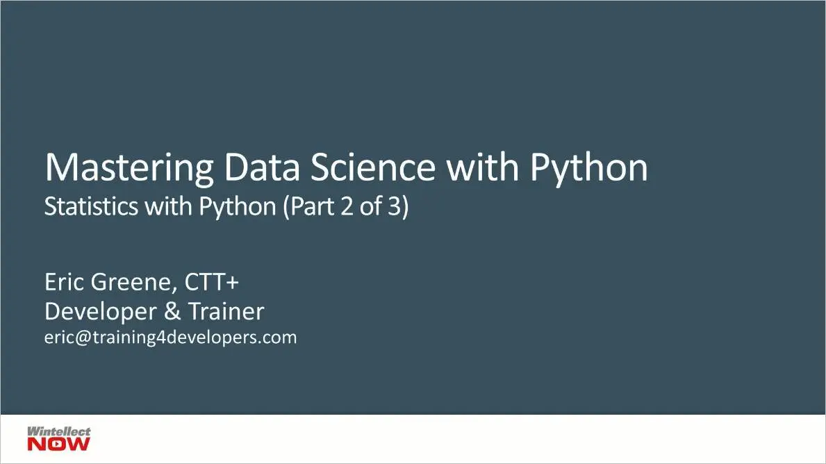 Statistics with Python, Part 2 / AvaxHome
