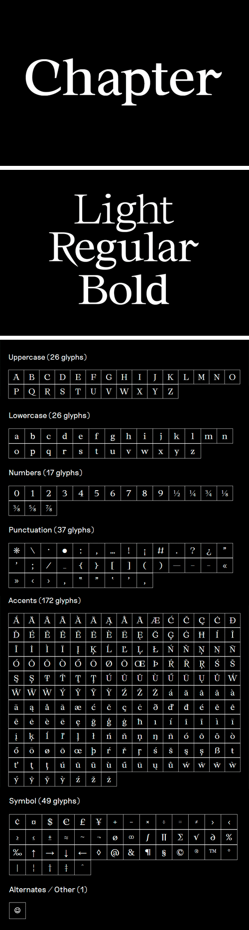 Chapter Font Family / AvaxHome
