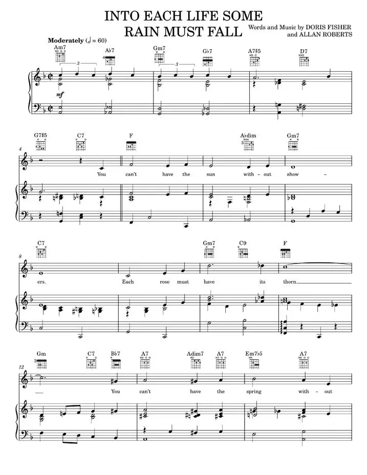 Into Each Life Some Rain Must Fall - Ella Fitzgerald, The Ink Spots ... Into Each Life Some Rain Must Fall - Ella Fitzgerald, The Ink Spots ...