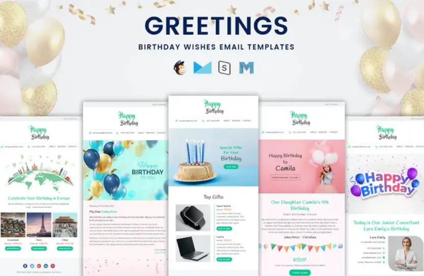 Greetings Birthday Wishes Email Templates Bundle AvaxHome Greetings Birthday Wishes Email Templates Bundle AvaxHome