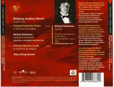 Richard Stoltzman, Tokyo String Quartet - Mozart: Clarinet Concerto ...