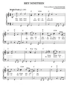 Hey nineteen - Steely Dan (Easy Piano) / AvaxHome